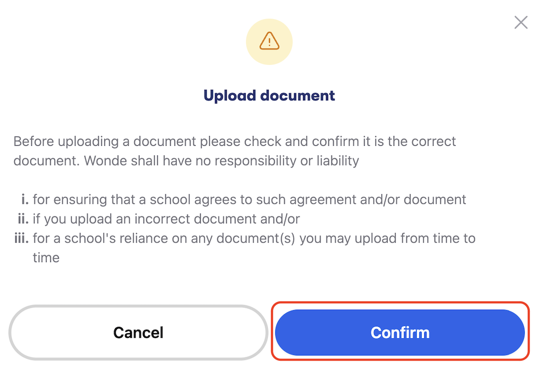 Managing your application document – Wonde
