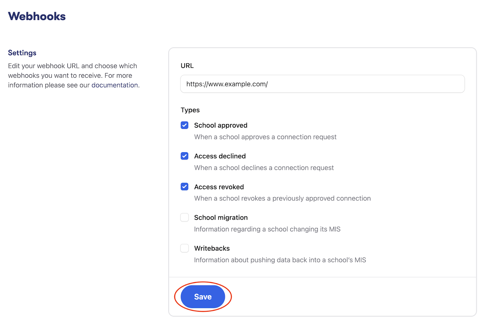 Managing webhooks – Wonde